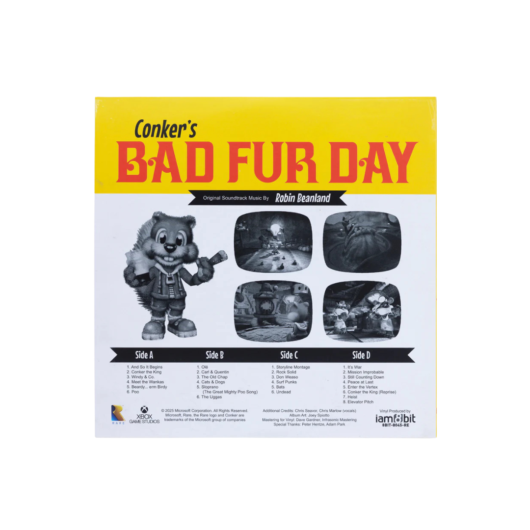 Conker's Bad Fur Day Vinyl Soundtrack 2xLP | iam8bit | PixelCrib