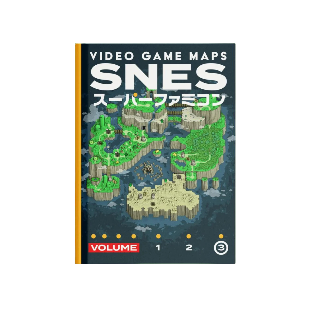 Video Game Maps: SNES - Volume 3 | Retro Game Books | PixelCrib