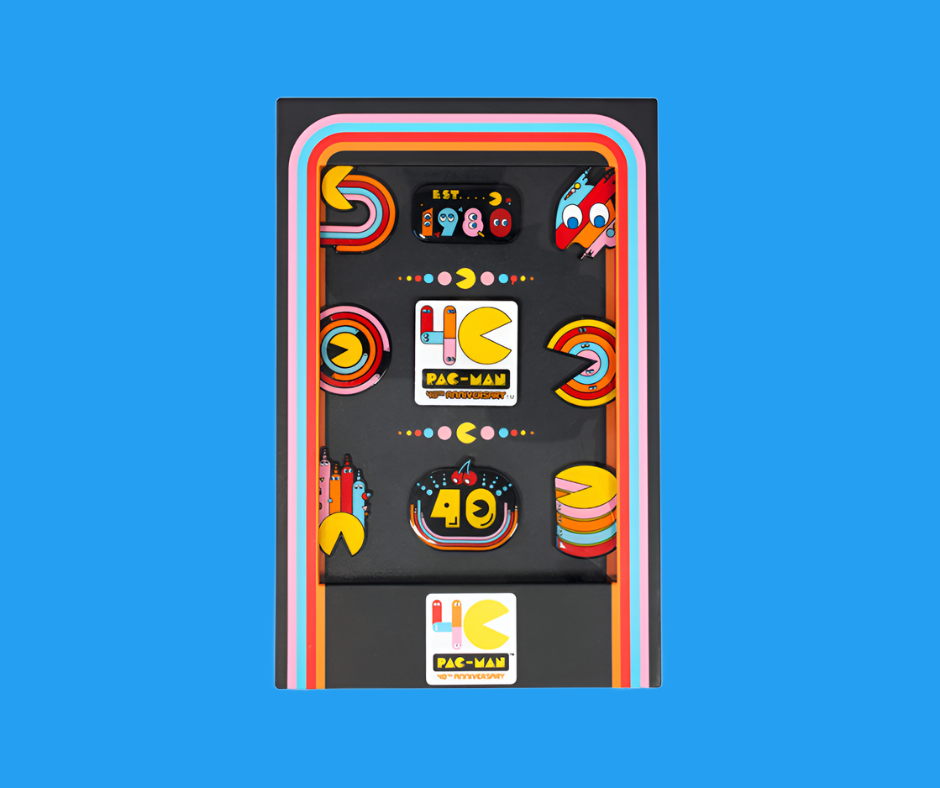 Official Pac-Man 40th Anniversary 9 Pin Set | Numskull | PixelCrib