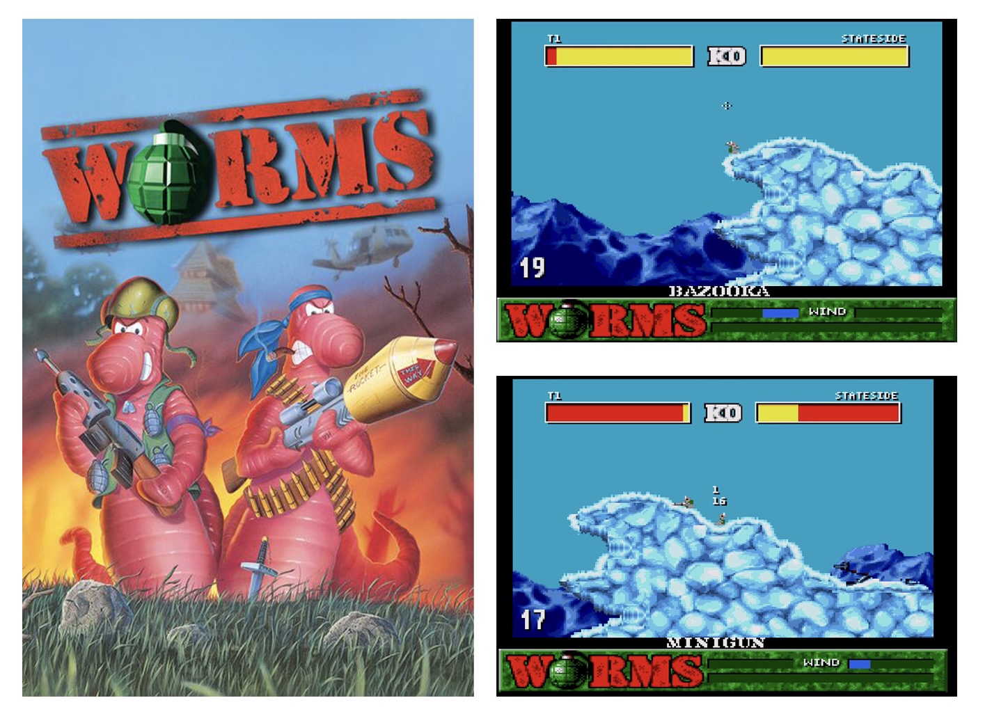 Worms Collection 1 - Evercade Cartridge | Blaze Entertainment | PixelCrib