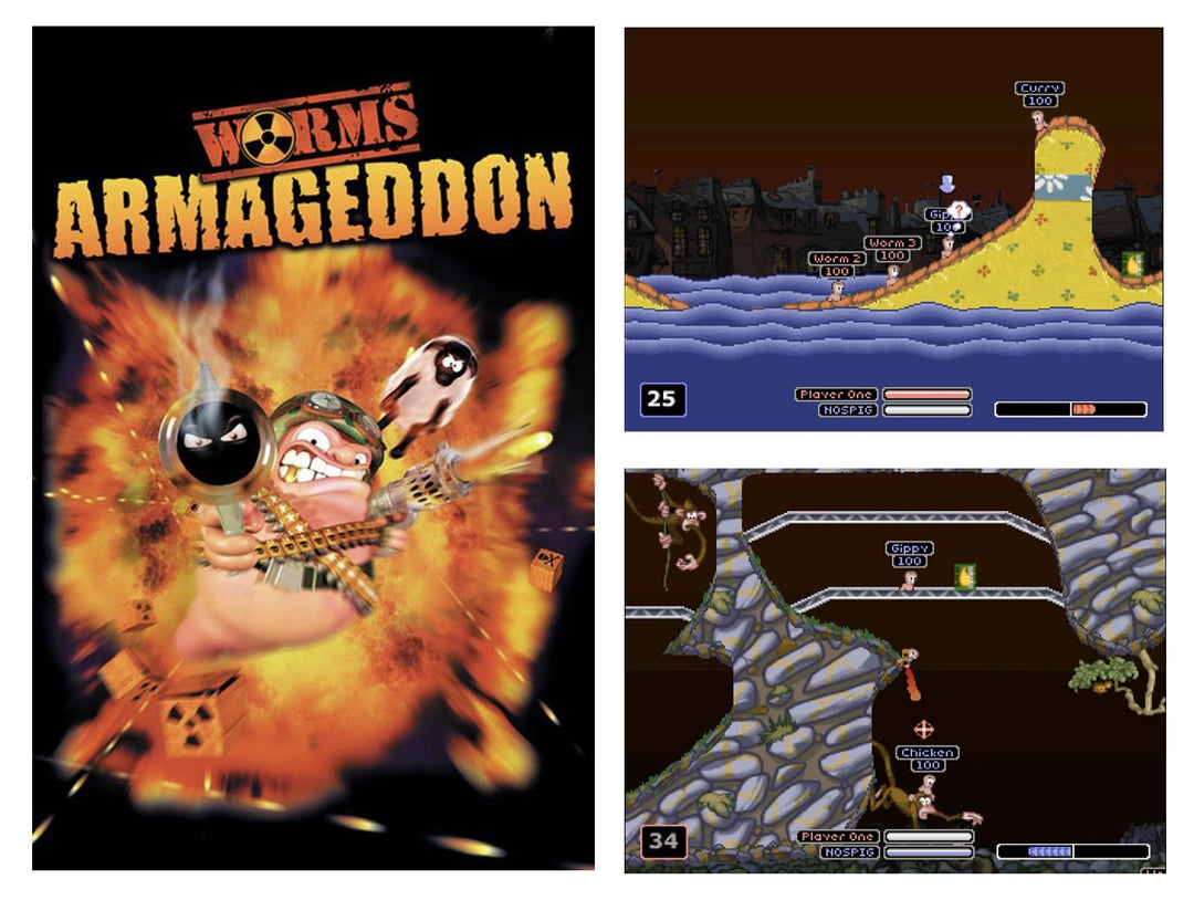 Worms Collection 1 - Evercade Cartridge | Blaze Entertainment | PixelCrib